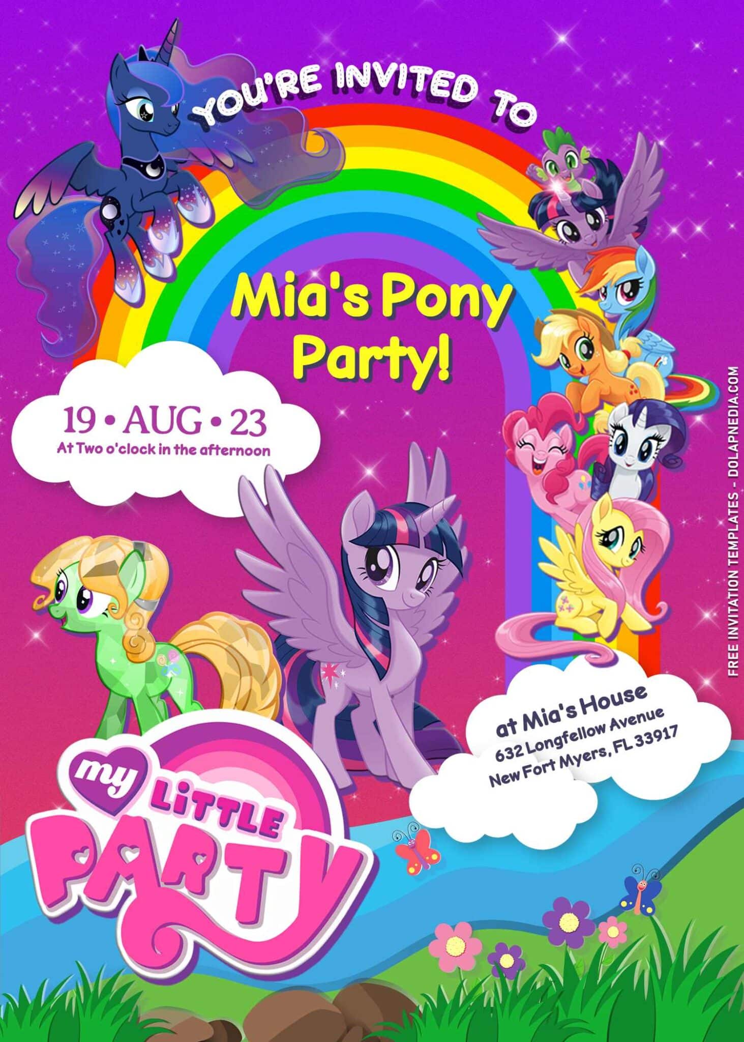 9+ My Little Pony Birthday Invitation Templates