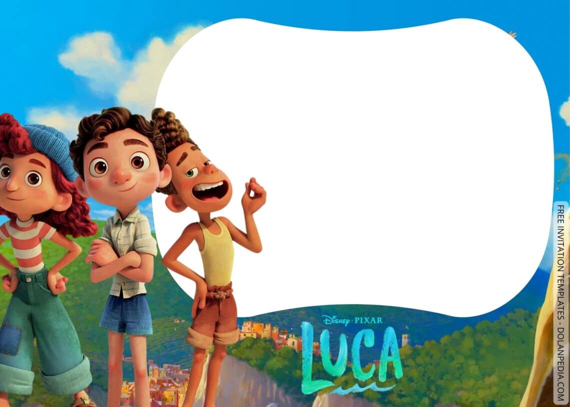 8+ Disney Pixar's Luca Birthday Invitation Templates