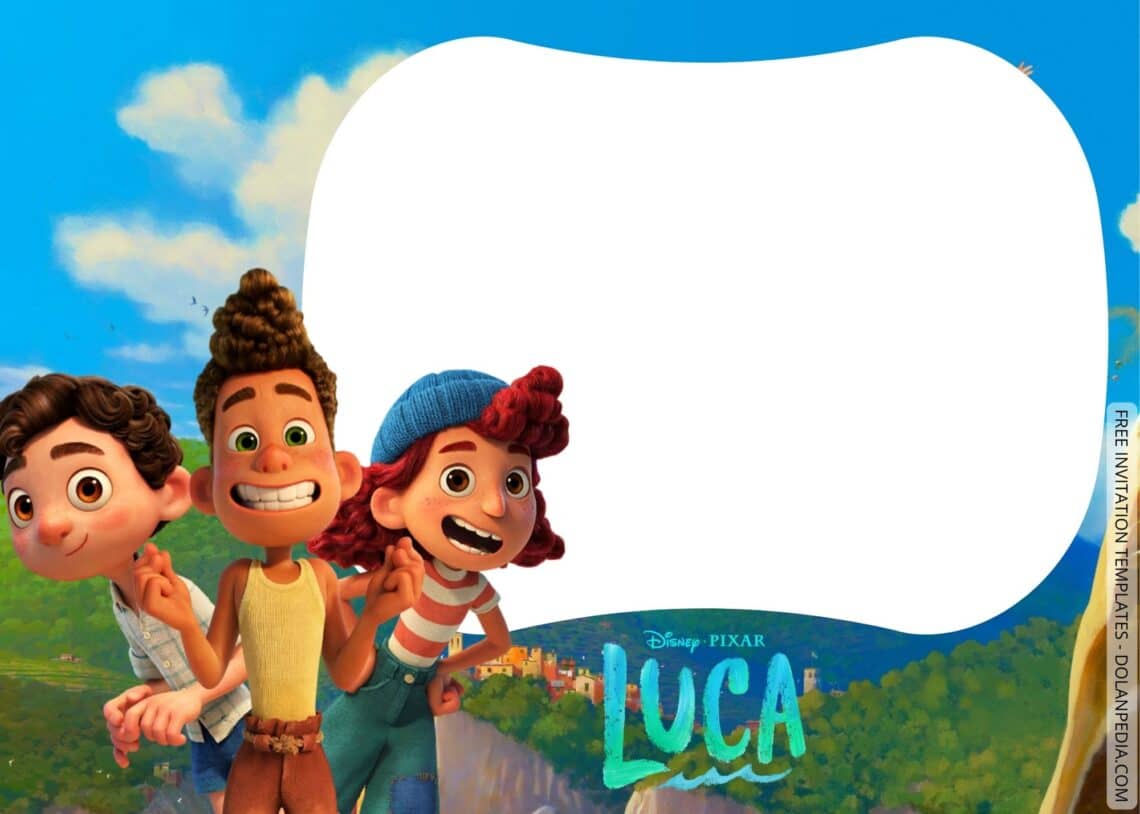 8+ Disney Pixar's Luca Birthday Invitation Templates