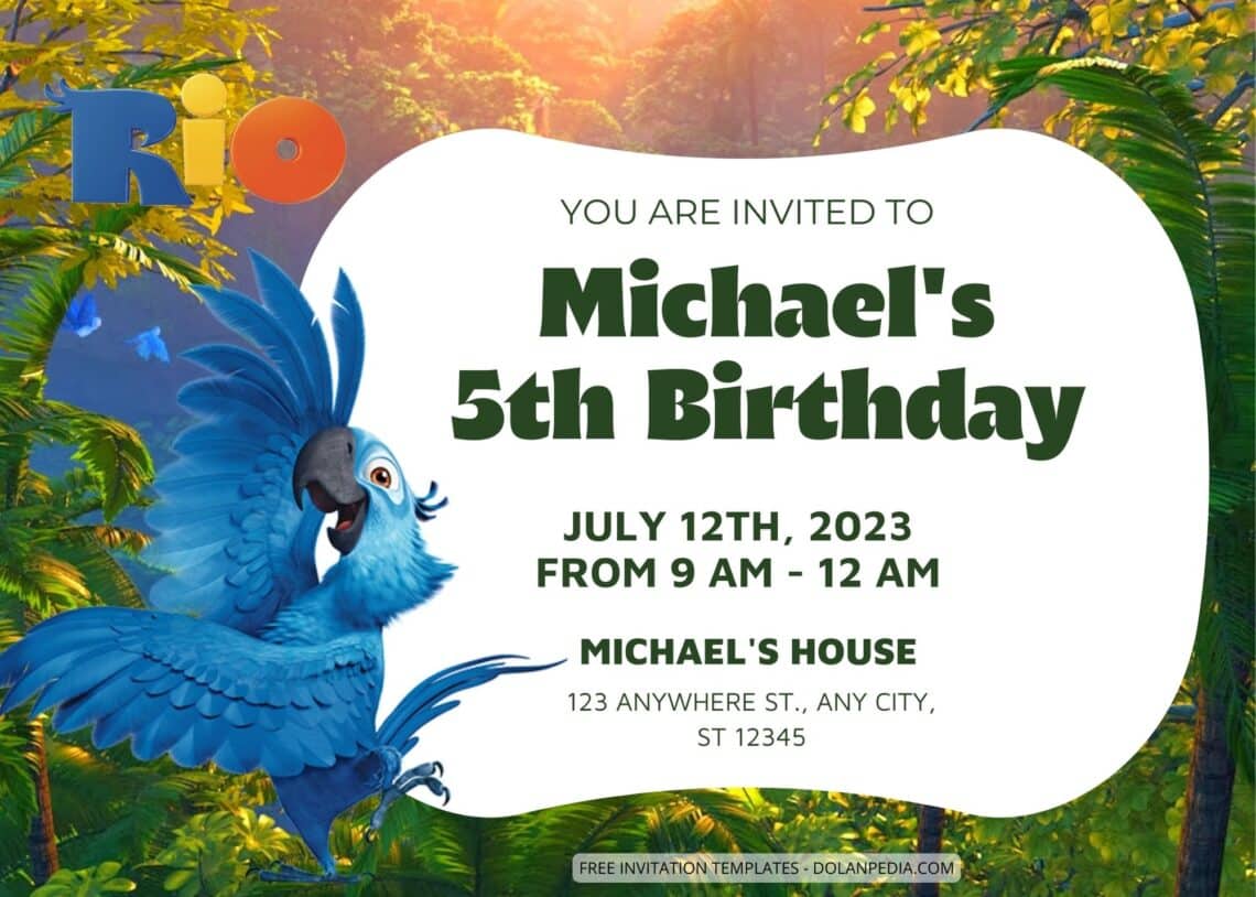 9+ Rio Movie Birthday Invitation Templates