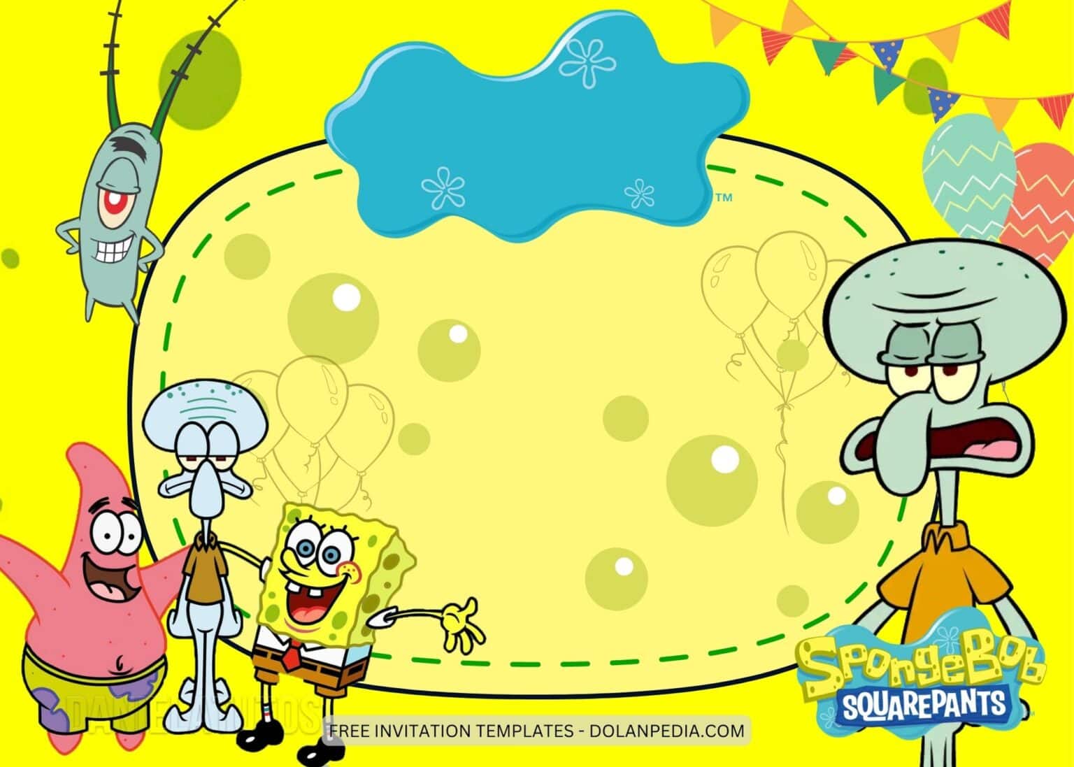 10+ Spongebob Squarepants Birthday Invitation Templates
