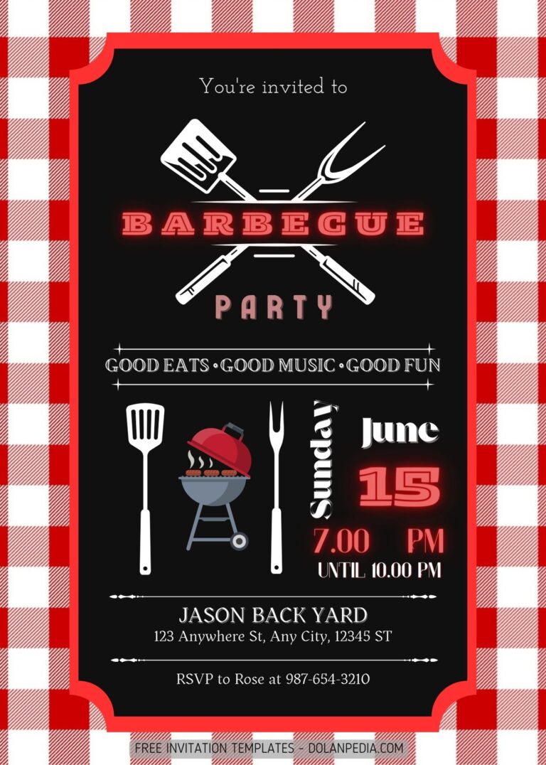 8+ Backyard Barbecue Party Invitation Templates