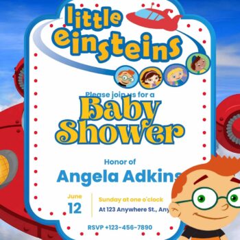 Little Einsteins Baby Shower Invitation Templates