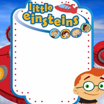 Little Einsteins Baby Shower Invitation Templates