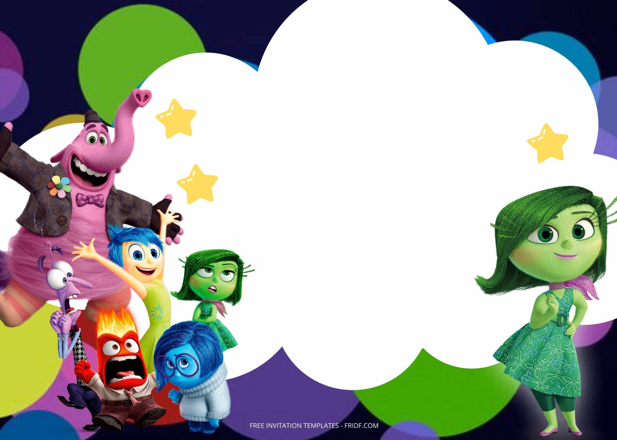 FREE 12+ Fun Party Inside Out Birthday Invitation Templates