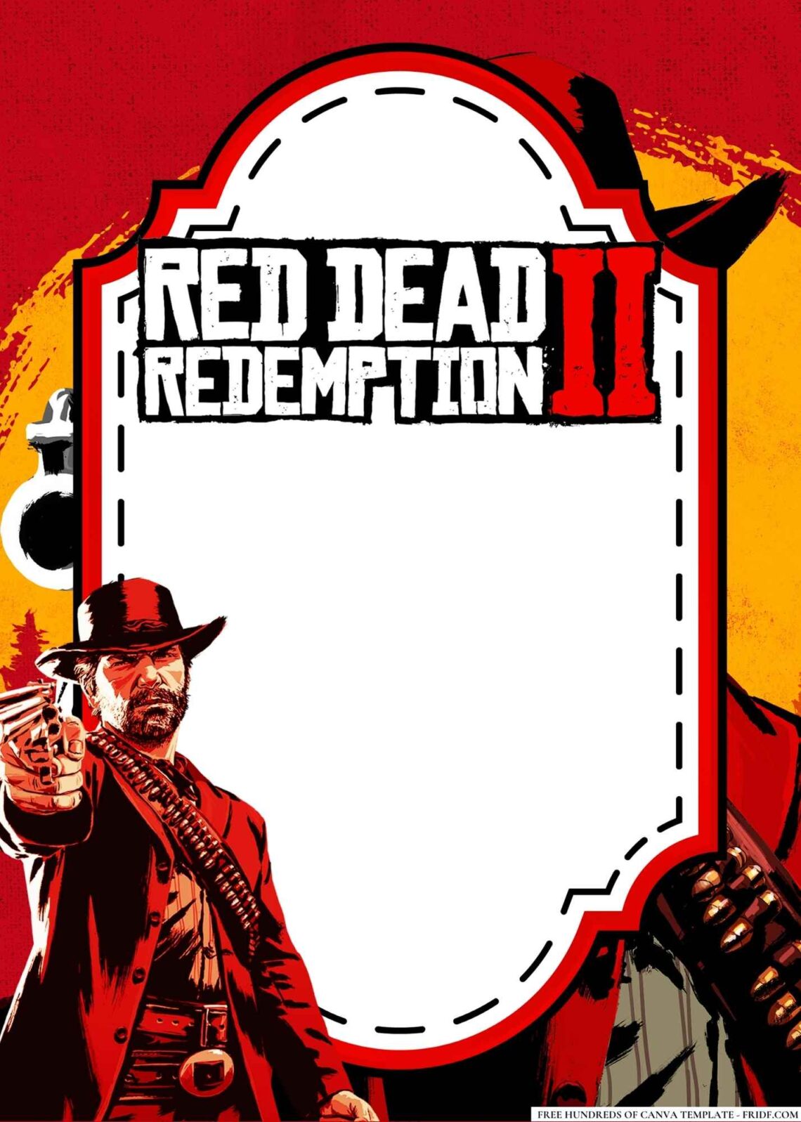 18+ Red Dead Redemption 2 Birthday Invitation Templates