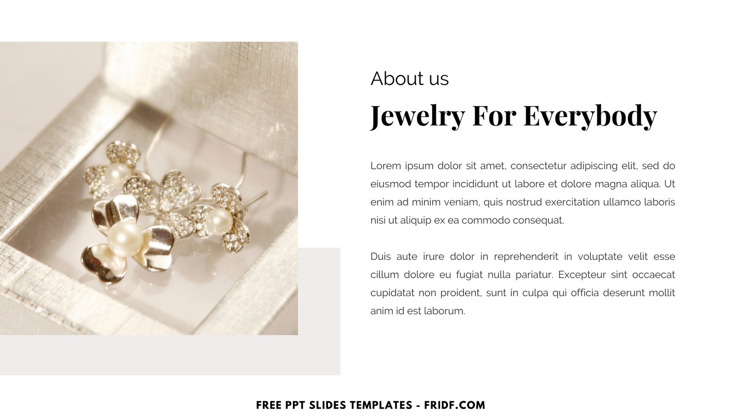 (Free Canva Template) Creative Jewelry Boutique PPT Slides Templates ...