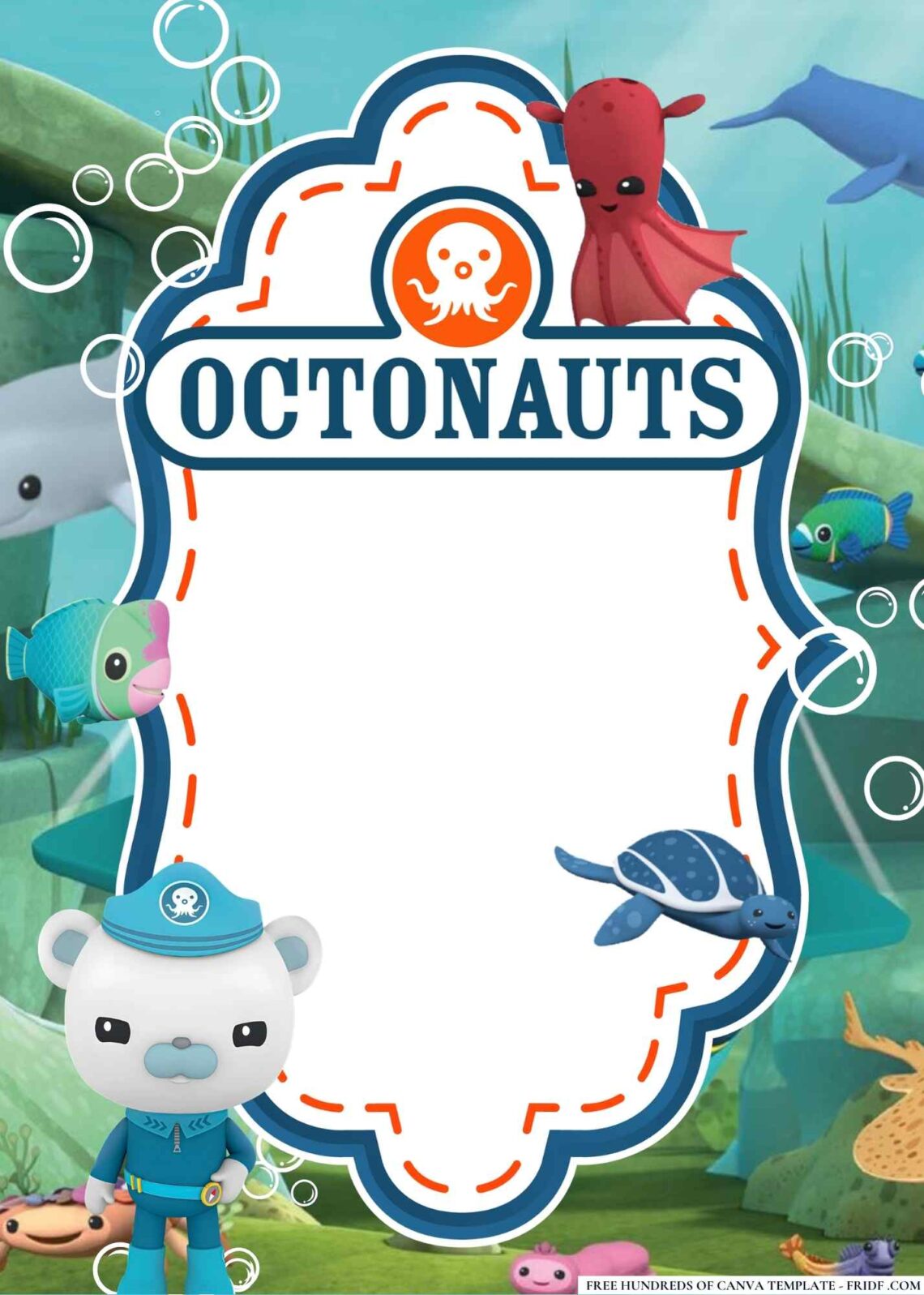 FREE Editable Octonauts Birthday Invitations