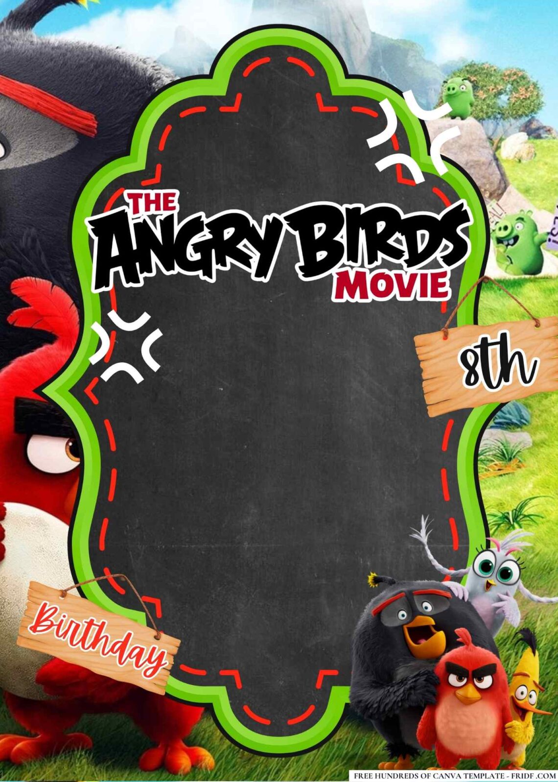 FREE Editable Angry Birds Birthday Invitations - fridf. free pdf ...