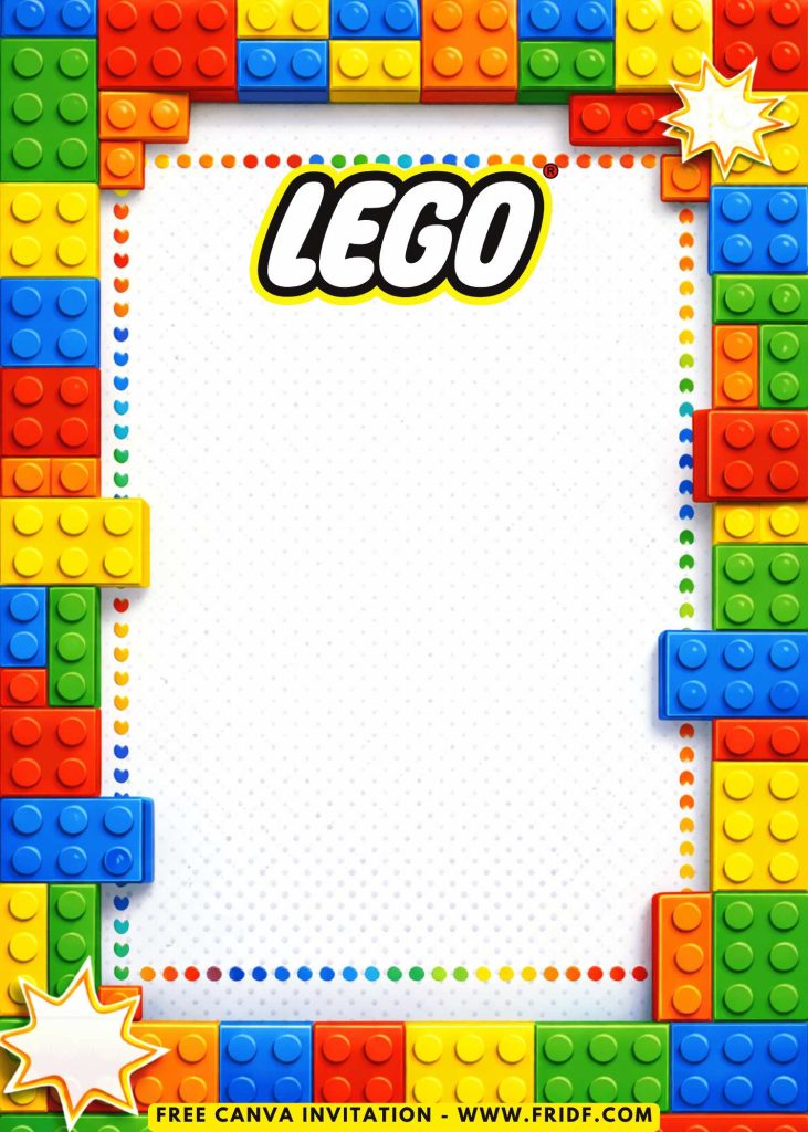 FREE Lego Brick Invitation Template - fridf. free pdf invitations
