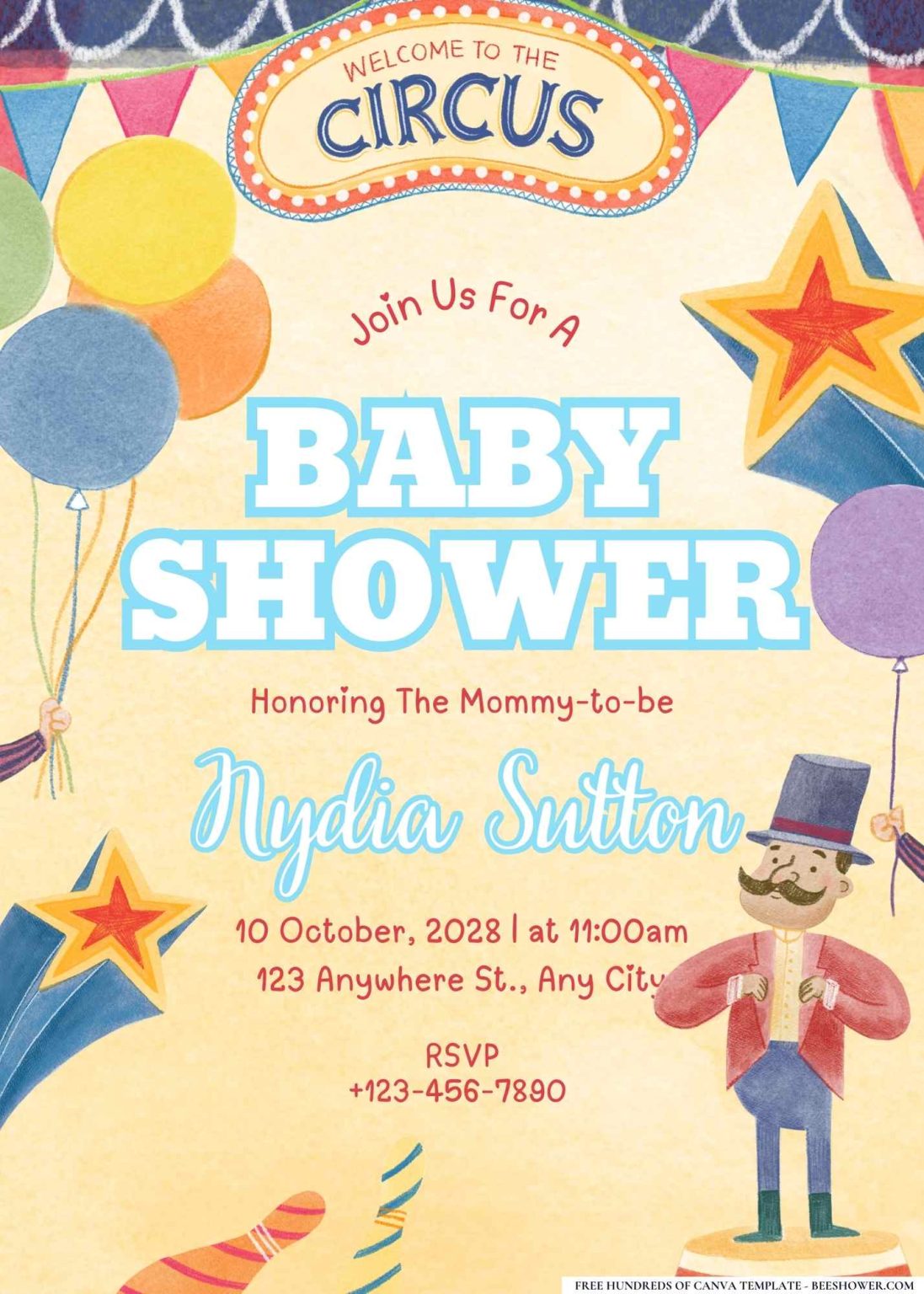 18+ Circus Carnival Baby Shower Invitation Templates