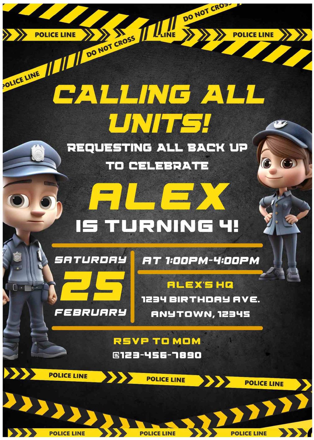 (Free Editable PDF) Calling All Units! Police Themed Baby Shower ...