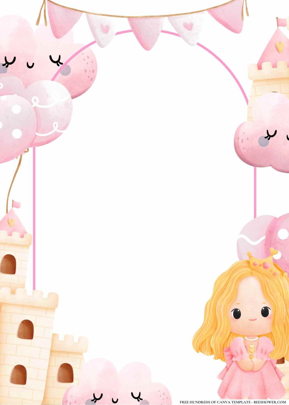 16+ Princess Castle Baby Shower Invitation Templates