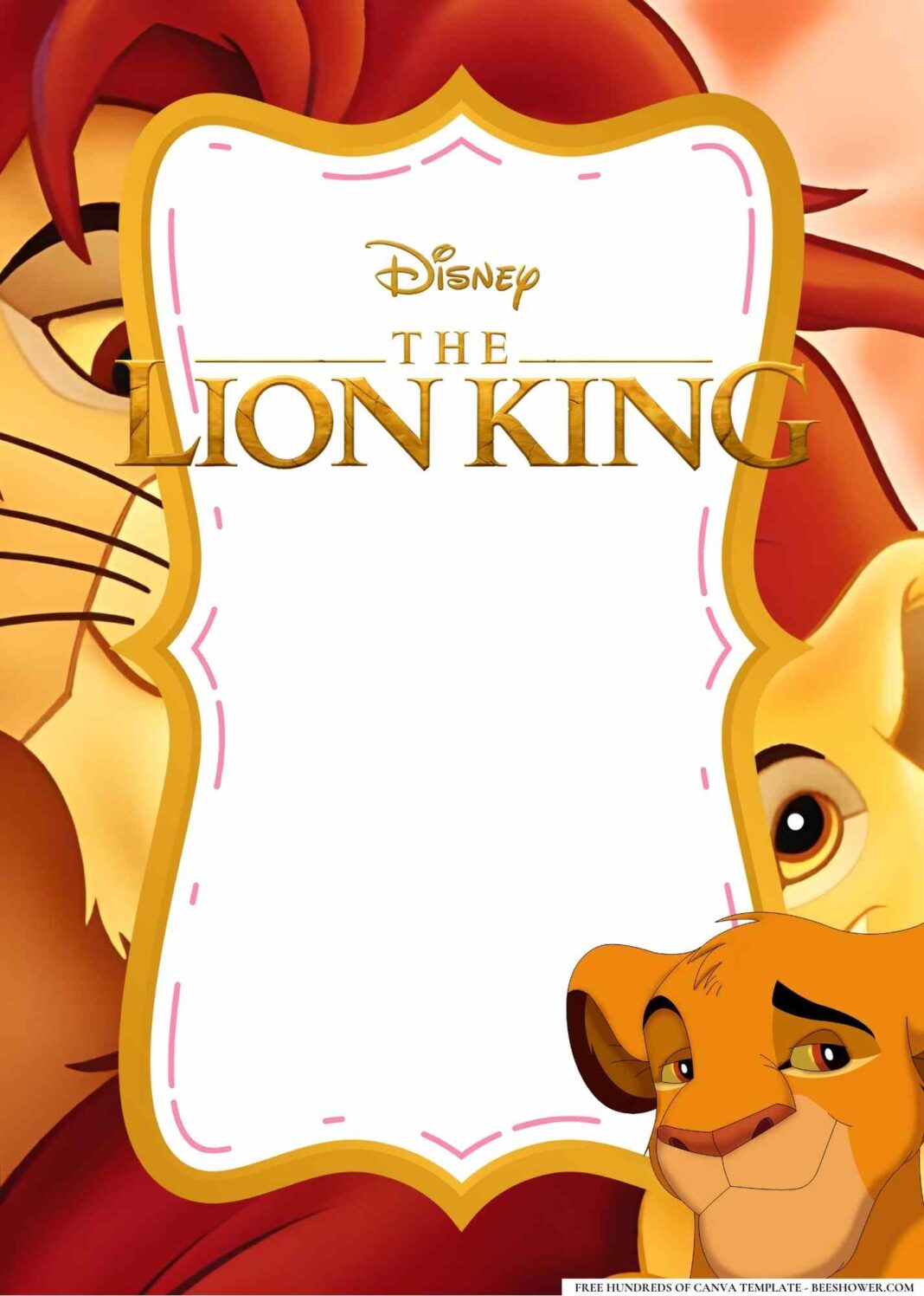 22+ Simba (The Lion King) Baby Shower Invitation Templates