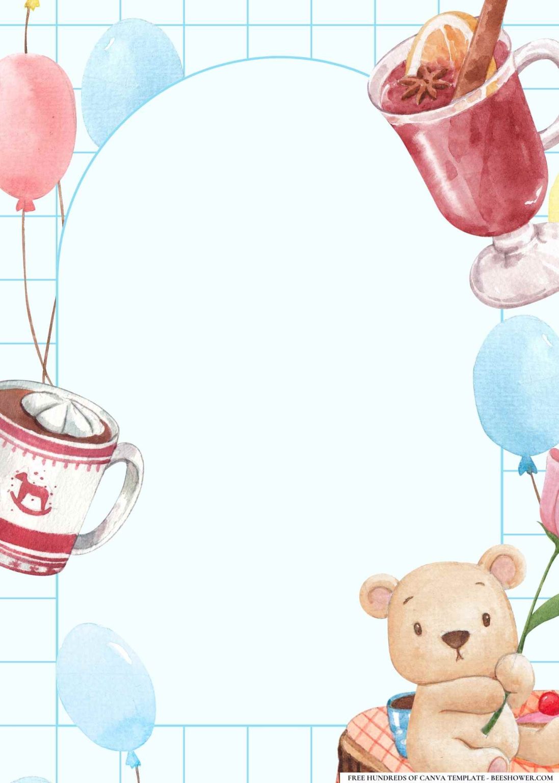 14+ Teddy Bears Tea Party Baby Shower Invitation Templates