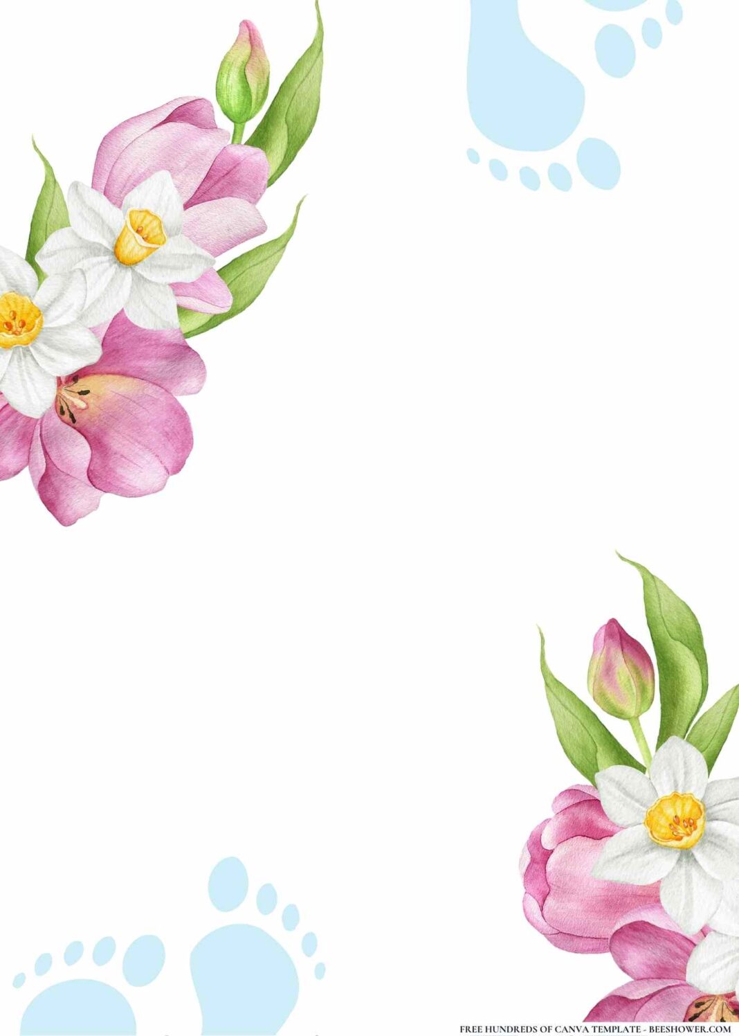 14+ Tulips and Tiny Toes Baby Shower Invitation Templates