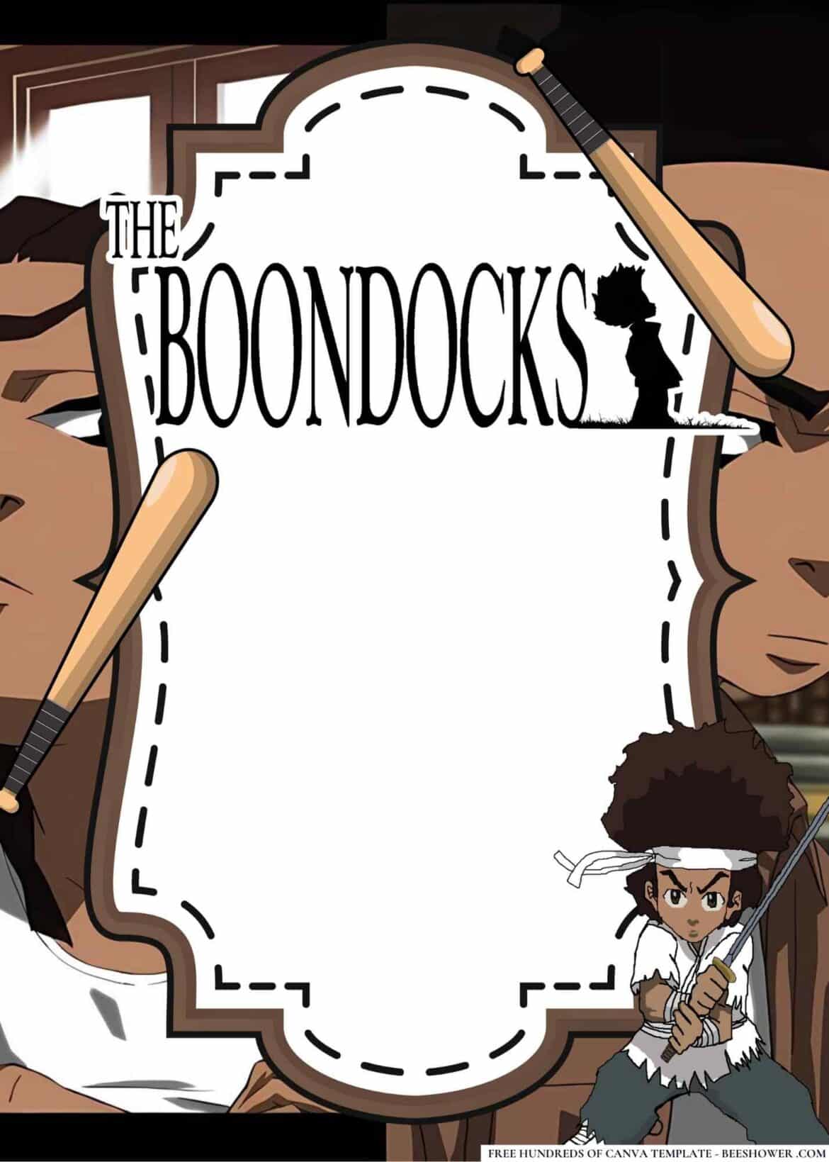 FREE Editable The Boondocks Birthday Invitations
