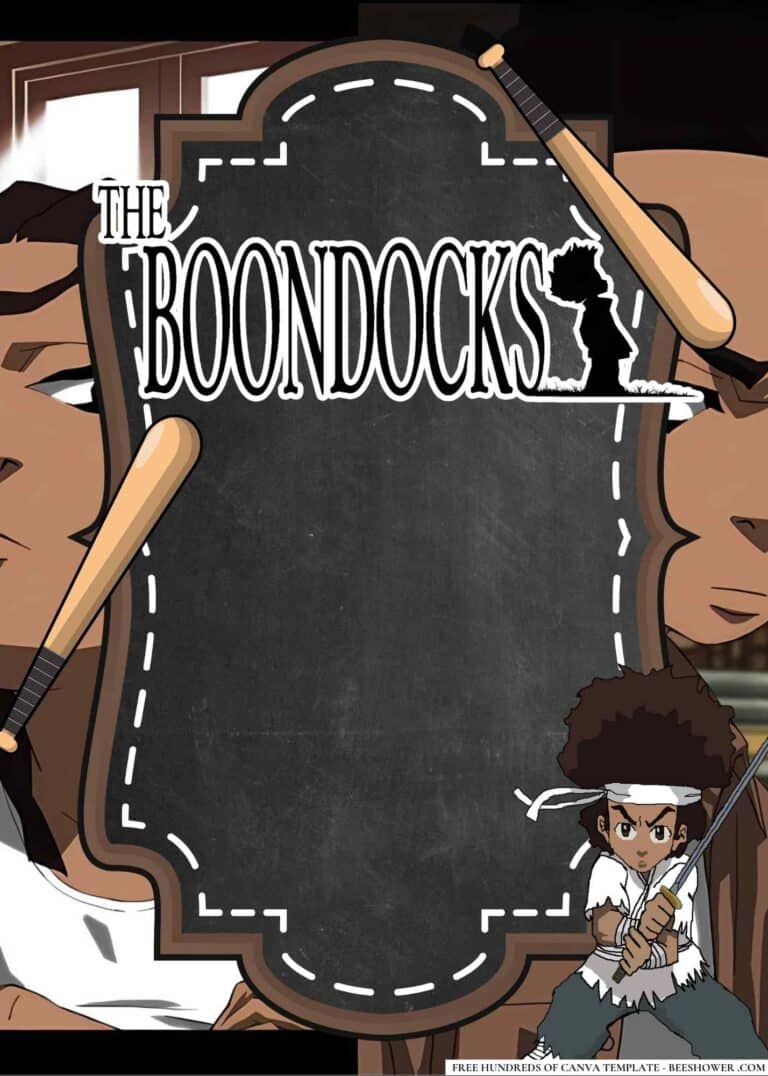 FREE Editable The Boondocks Birthday Invitations