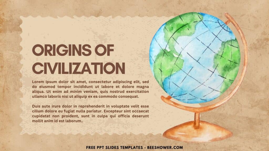 (Free Canva Template) Fun History Class PPT Slides Templates - Beeshower