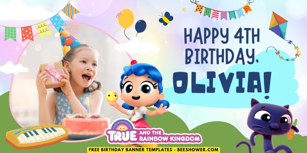 (Free Canva Template) Adorable True & The Rainbow Kingdom Banner ...