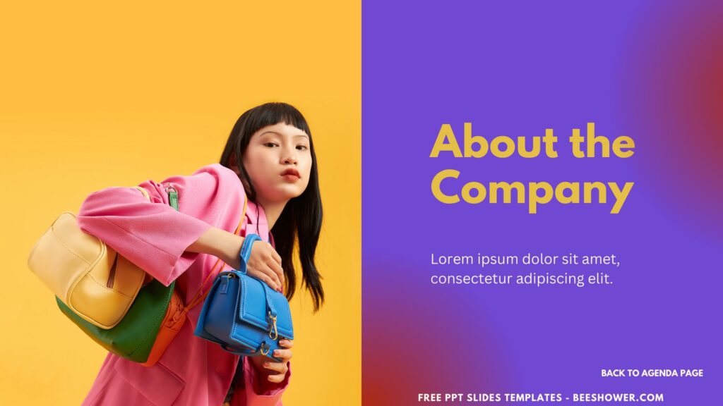 (Free Canva Template) Stylish Color Pop PPT Slides Templates - Beeshower