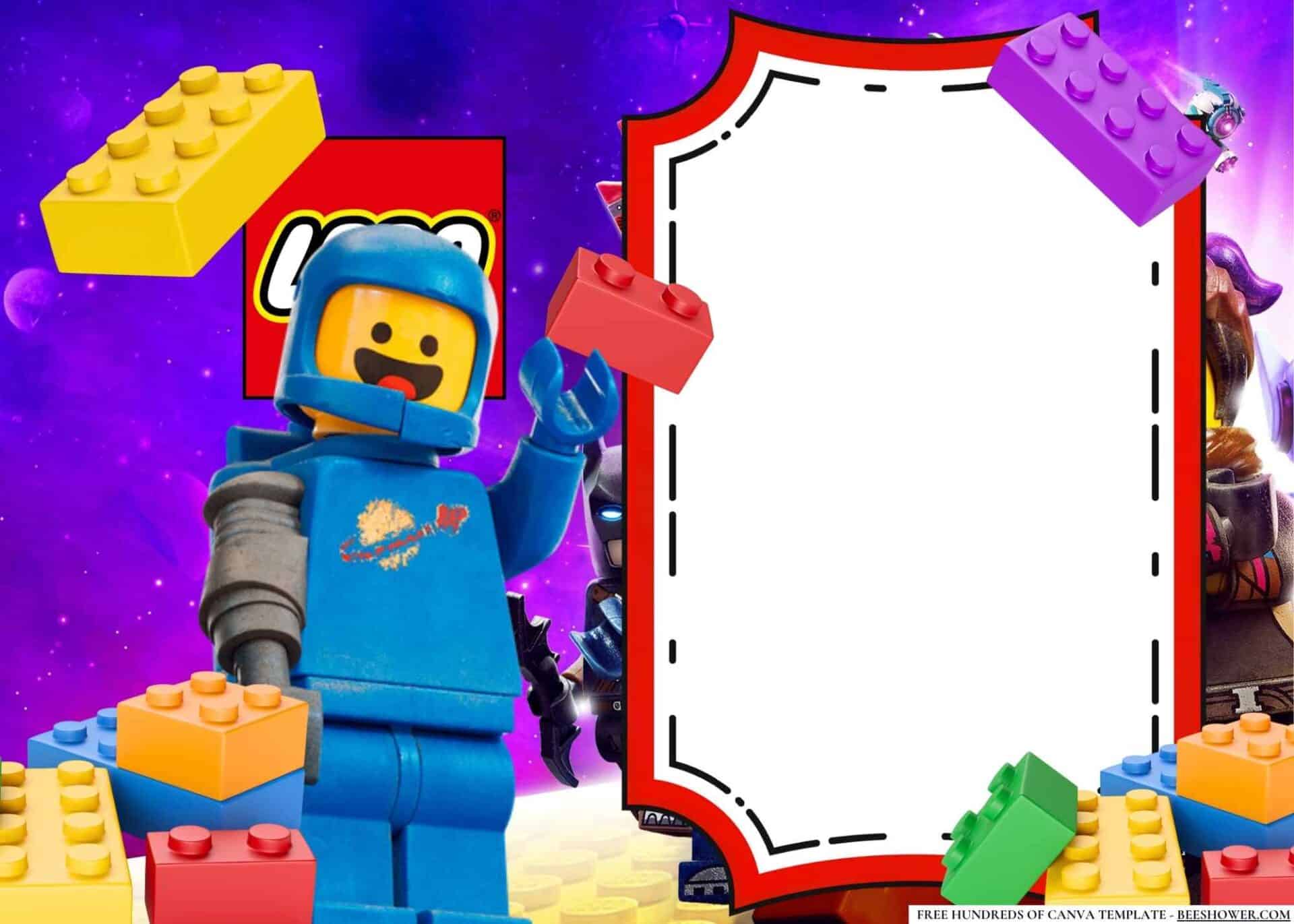 FREE Editable Lego Birthday Invitation