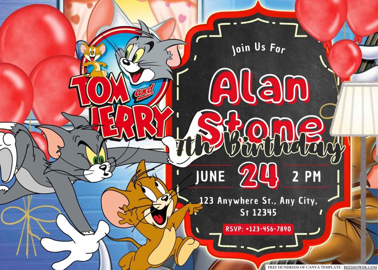 16+ Tom and Jerry Invitation Versions My Kids Immediately Fought Over