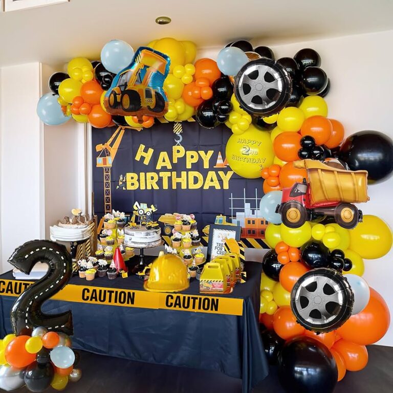 (Free PDF Invitation) Construction Site Theme Birthday Invitations