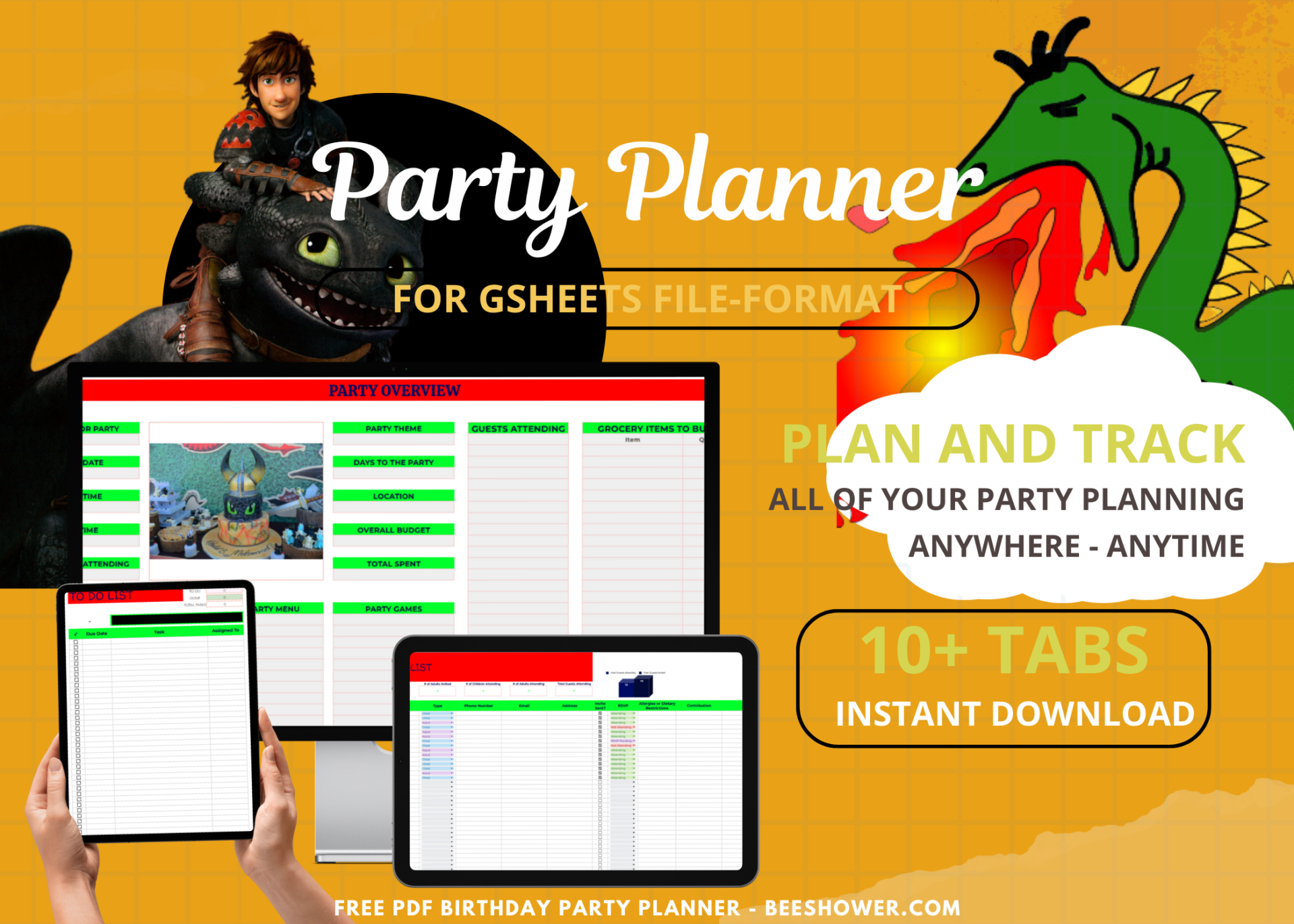 How to Train Your Dragon Baby Shower Party Planner