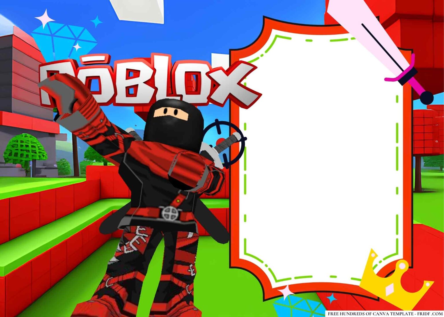 Roblox Birthday: FREE Template Planner & Canva Invitations