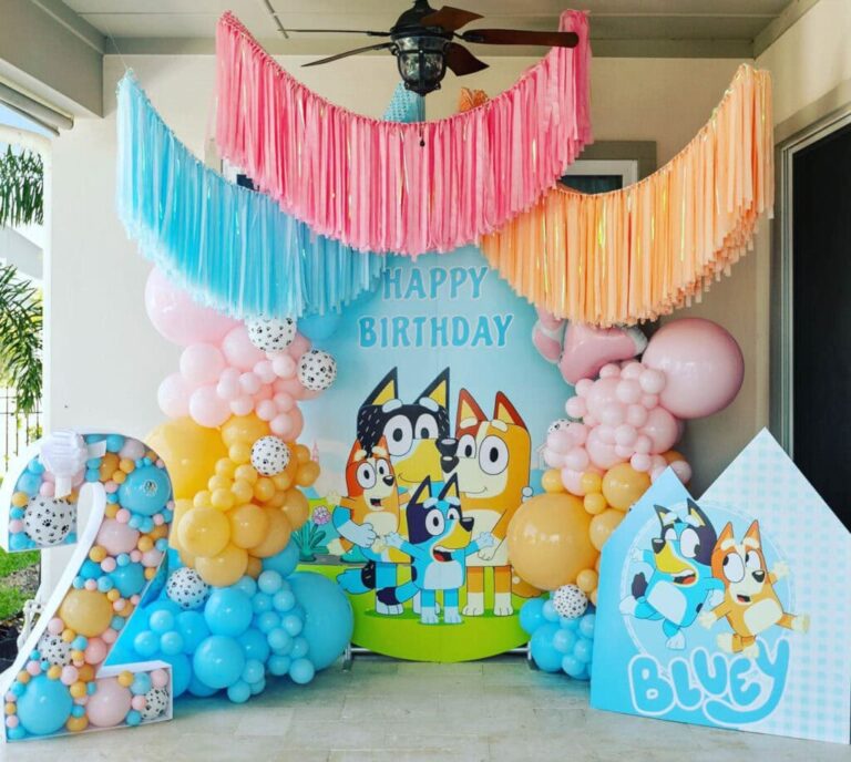 (Free Canva Template) Great Bluey Birthday Party Kits - Beeshower