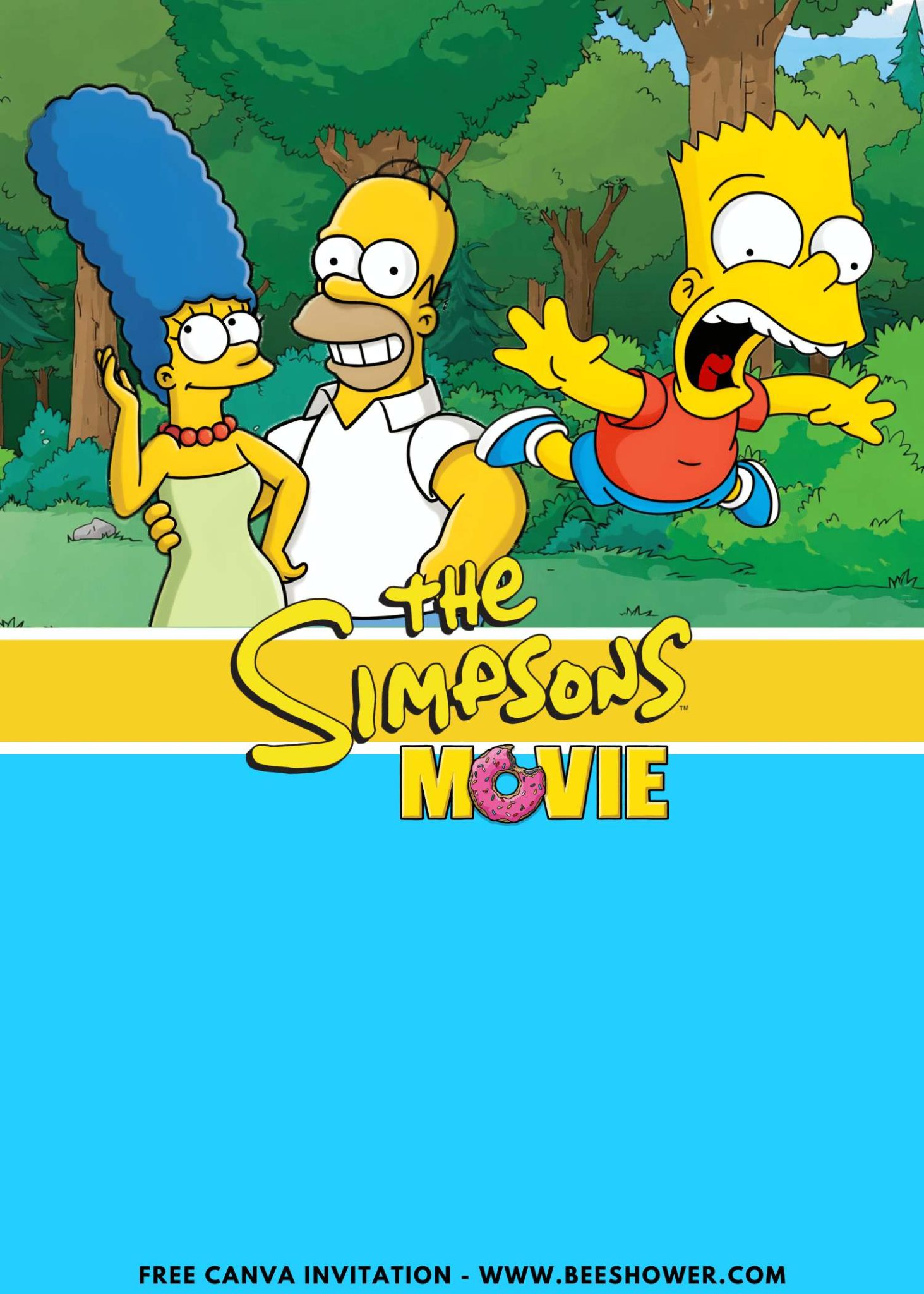 Epic The Simpsons Birthday Party Ideas With Free Canva Invitation And ...