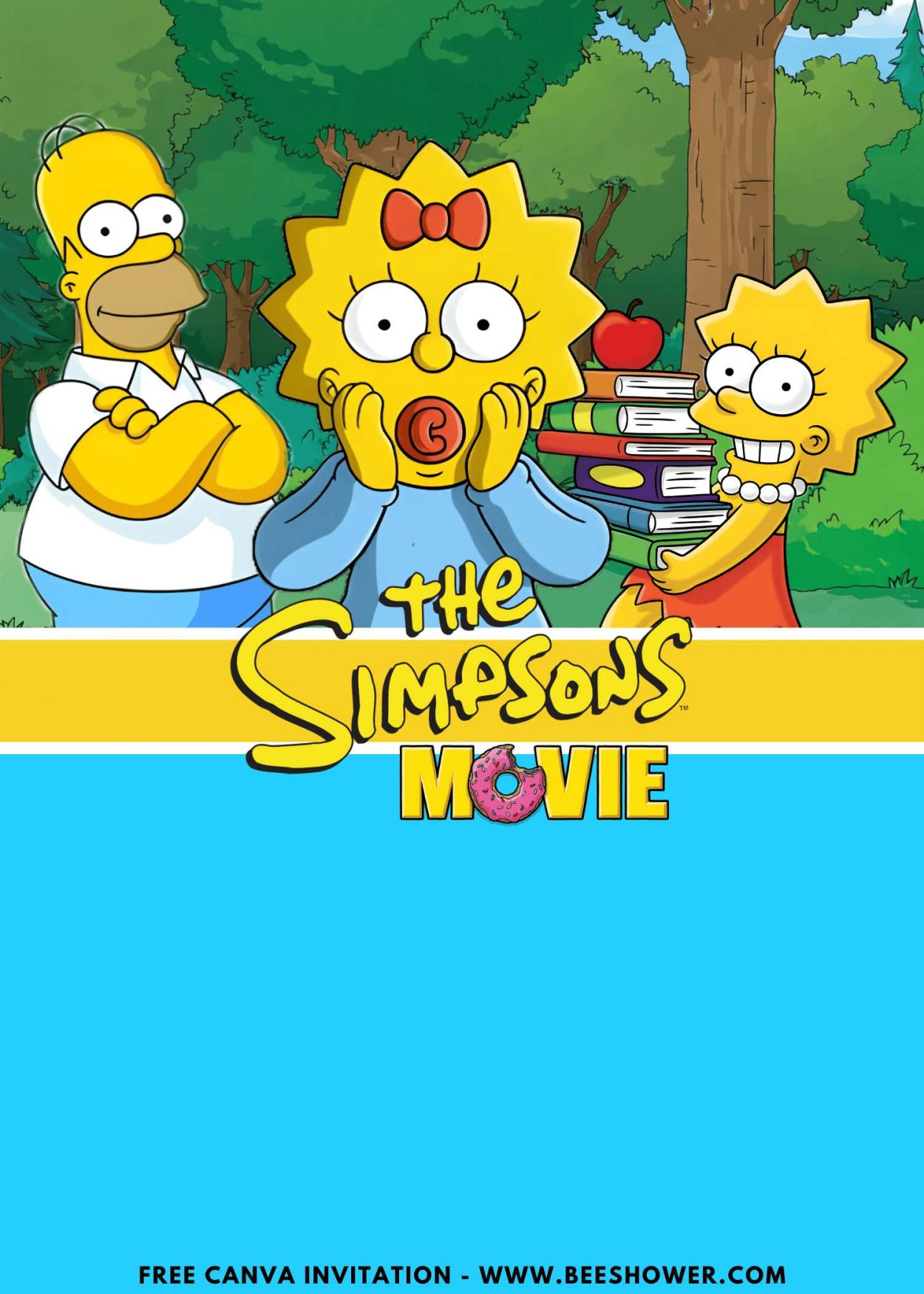 Epic The Simpsons Birthday Party Ideas With Free Canva Invitation And ...